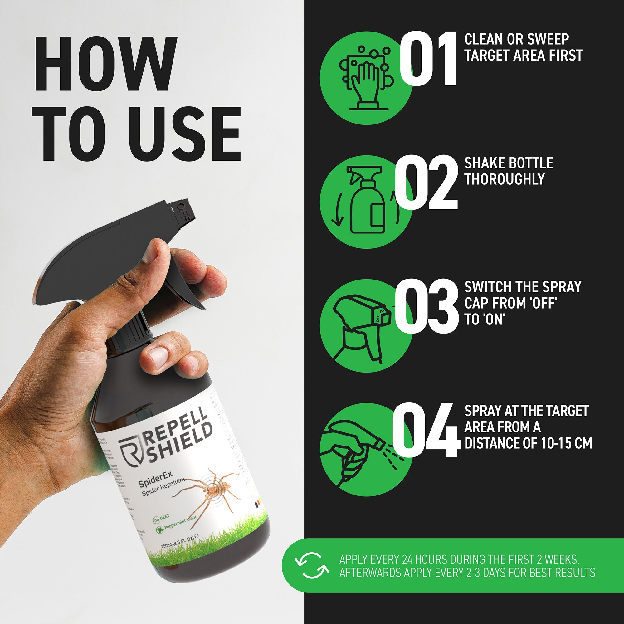 RepellShield Natural Spider Repellent, 250ml